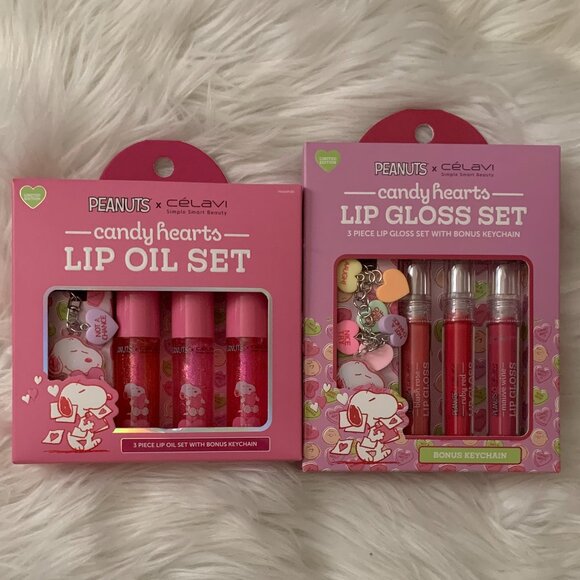 Peanuts | Makeup | Peanuts Snoopy Candy Hearts Lip Gloss Lip Oil Set ...